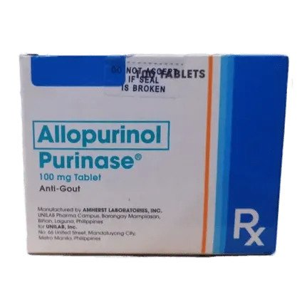 PURINASE Allopurinol 100mg Tablet 1's price in the Philippines | MedsGo ...